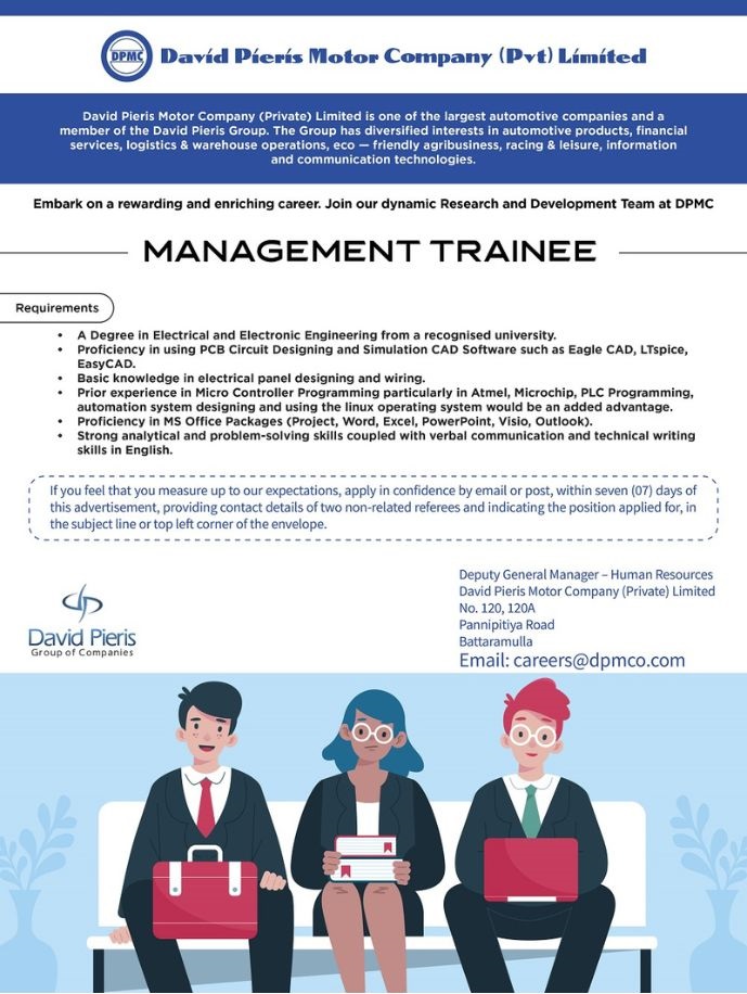 Opening for Management Trainee | DPMC